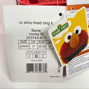 CROCS | Shoes | Crocs Red Elmo Faux Fur Lined Clogs J | Poshmark